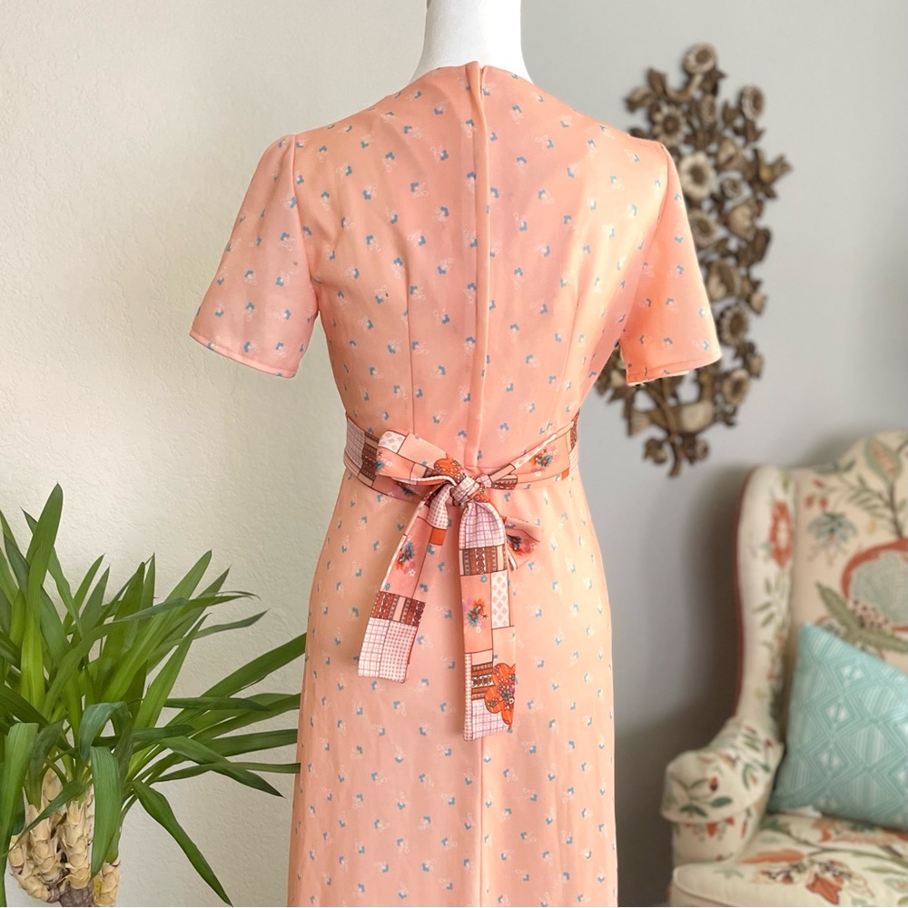 Vintage Cottage Sears Peach Prairie Dress - Gem